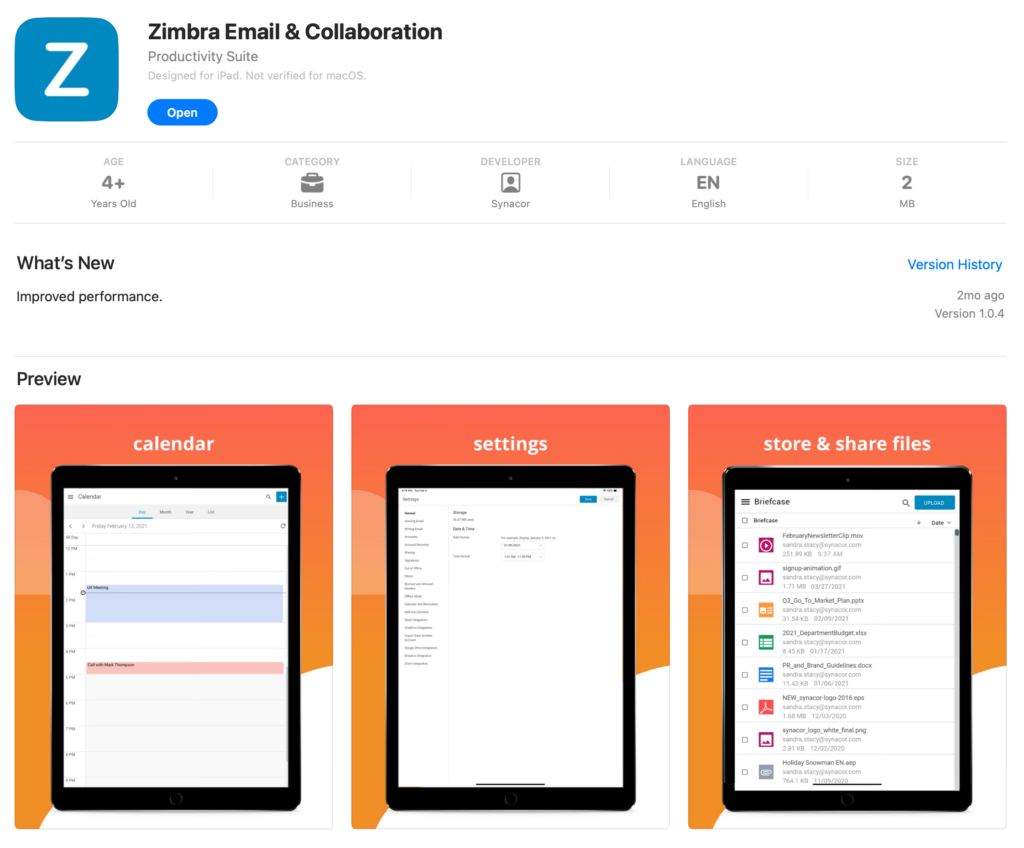 Zimbra 10 What’s New | In-Tuition Cloud Services